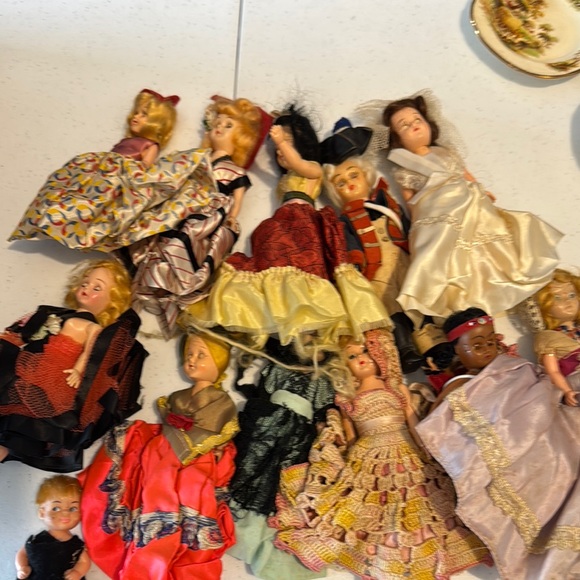 Antique | Other | Vintage Doll Collection With Colorful Dresses | Poshmark